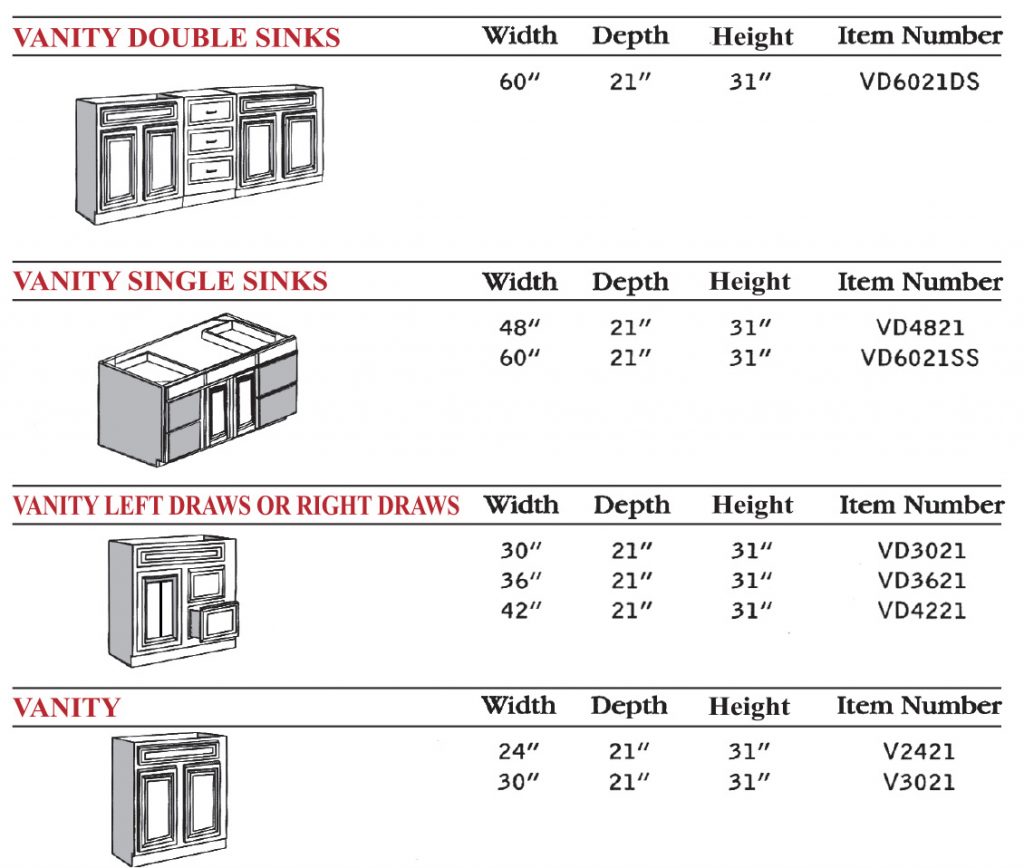 Vanity Cabinets Deco Kitchen And Bath